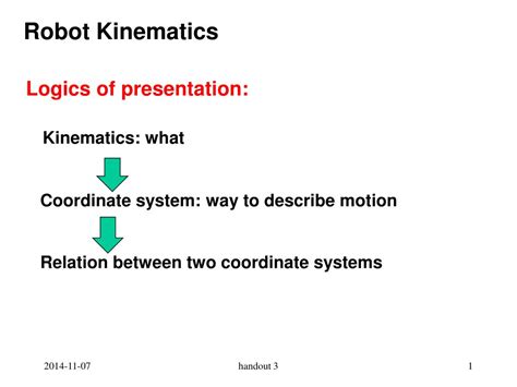 Ppt Robot Kinematics Powerpoint Presentation Free Download Id6307264