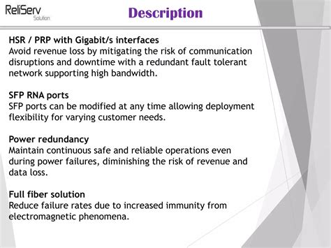 Ruggedcom Rsg909r Compact Switch Ppt