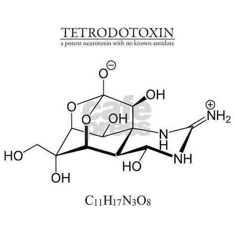 Tetrodotoxin Chemical Structure And Formula Tile By Atamas Cafepress