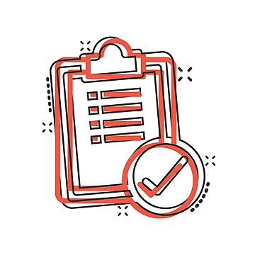 Comic Style Todo List Icon With Check Marks Vector Icon Choosing