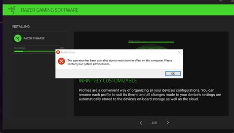 Error While Installing Synapse Rrazer
