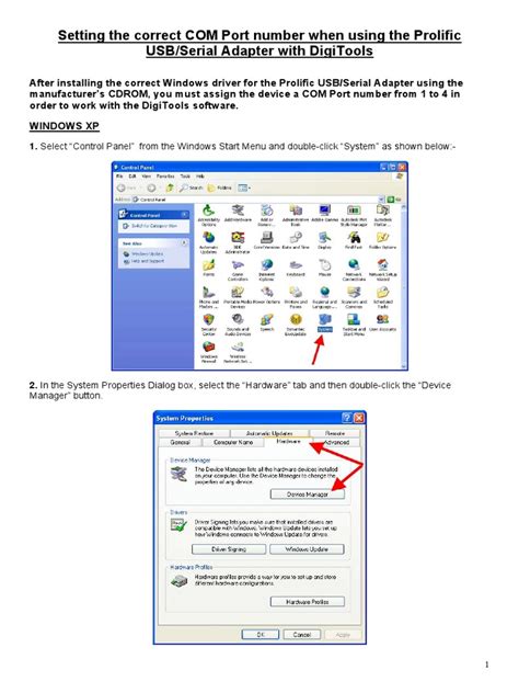 Setting Com Port Usb Serial Pdf Pdf Business Computers