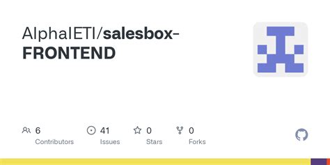 Github Alphaietisalesbox Frontend