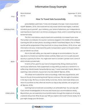 How To Write A Essay Introduction Example How To Write A Self