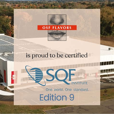 Osf Flavors On Linkedin Osf Flavors Is Proud To Announce Sqf Edition 9