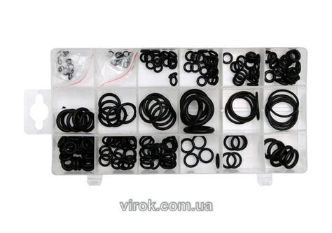 Комплект резиновых уплотнительных колец 225 шт Yato Yt 06877 Baumar