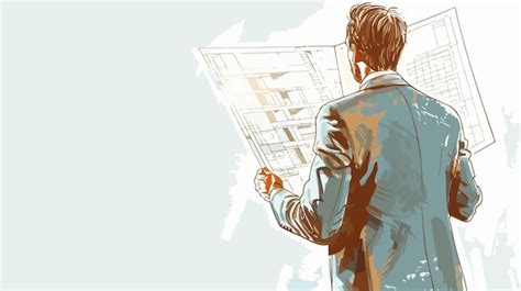 Young Businessman Examining Model Of Construction Project Premium Ai