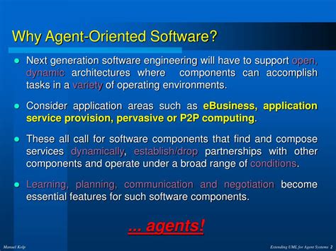 Ppt Extending Uml For Agents And Goals A Tutorial On Multi Agent Systems Powerpoint