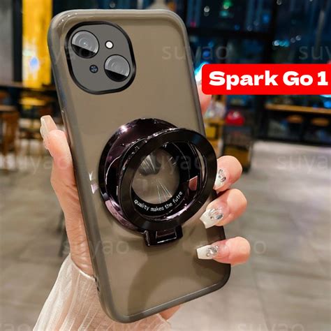 For Tecno Spark Go S S Phone Case Magnetic Stand Holder Casing Go S Sparkgo S Thin Ultra