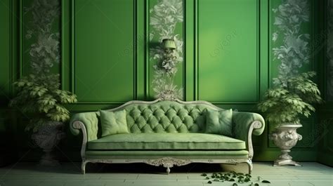 소파 3d 인테리어 렌더링을 갖춘 우아한 녹색 거실 거실 배경 살다 배경 테리 배경 이미지 Hd 거실 살다 테리 배경 사진 무료 다운로드 Lovepik