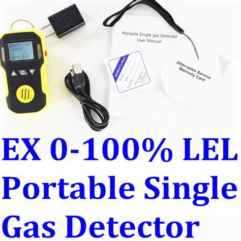 EX Digital Portable Gas Detector USB Rechargeable Water Dust Explosion Proof 0 100 LEL Win