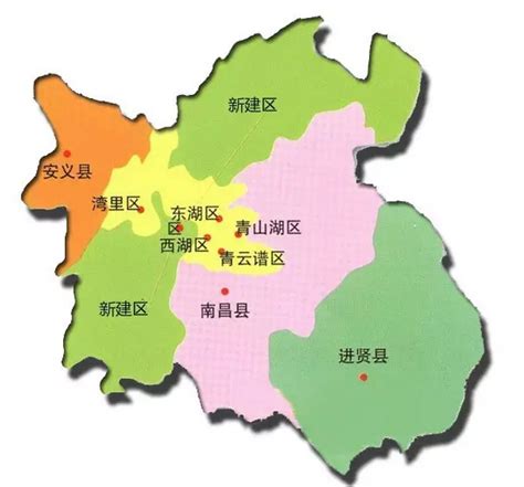 南昌市各区明细地图南昌市行政区划图最新 伤感说说吧
