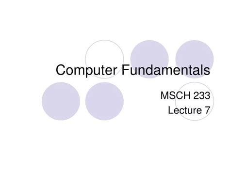 PPT Computer Fundamentals PowerPoint Presentation Free Download ID 6396775