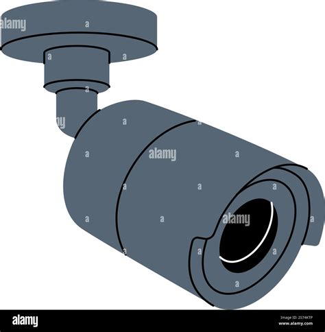 Surveillance Camera Security Surveillance System Vector Illustration Stock Vector Image And Art