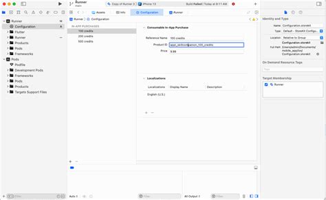 how to test flutter iap using ios simulator revenuecat community