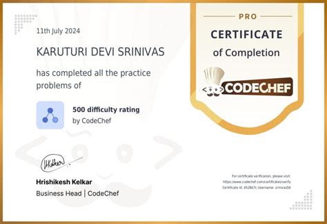 Srinivas Karuturi On Linkedin Java Python Codechef Codingjourney