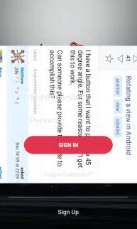 C Android Only Rotate Webview Not The Menu Buttons On The Phone