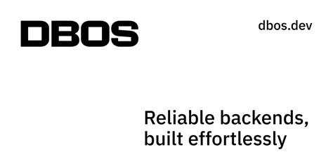 Github Dbos Incdbos Docs Dbos Documentation