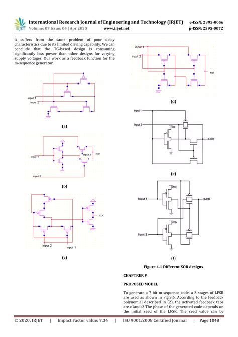 Irjet Low Power M Sequence Code Generator Using Lfsr For Body Sensor
