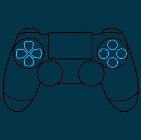 How To Draw A PS Controller Really Easy Drawing Tutorial Drawing Tutorial Easy Easy