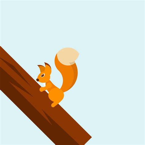 Free Squirrel On Tree Vector Template To Edit Online