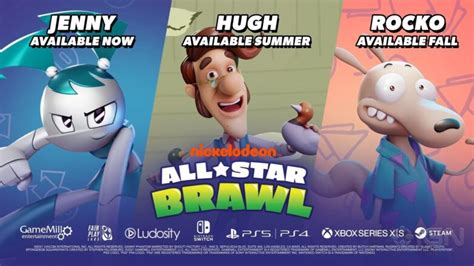 Jenny Xj Wakeman Hugh Neutron And Rocko Are Coming To Nickelodeon All Star Brawl Try