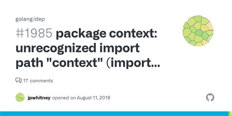 package context unrecognized import path context import path does