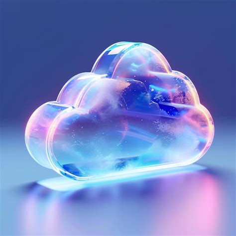 Premium Photo Cloud Computing Concept 3d Rendering Electronic Technology Concept Scene