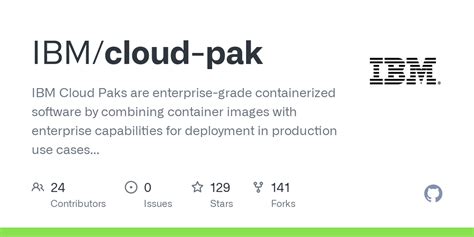 GitHub IBM Cloud Pak IBM Cloud Paks Are Enterprise Grade Containerized Software By Combining