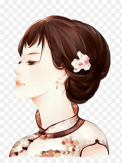 唯美女孩插画png图片素材下载图片编号qbbzdxxl 免抠素材网