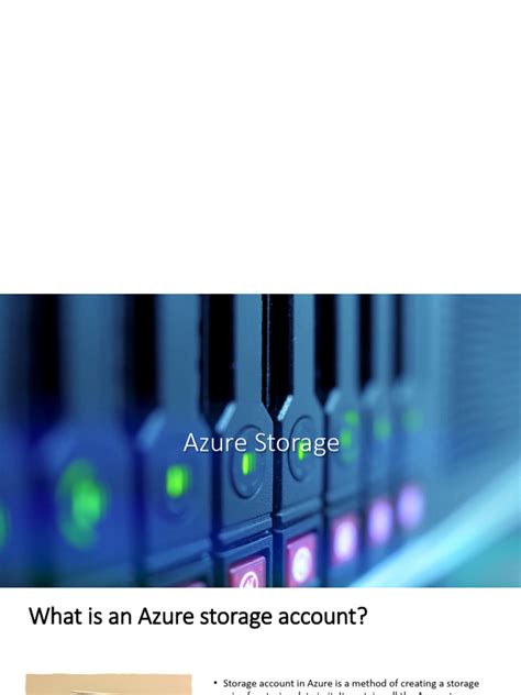 Azure Storage Pdf Microsoft Azure Computer Data Storage