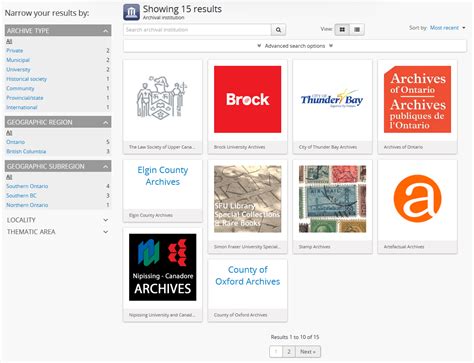 Browse Documentation Version 2 7 AtoM Open Source Archival