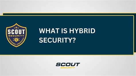 Advantages Of Having A Hybrid Security Strategy Scout Security