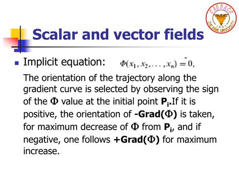 ppt some applications of scalar and vector fields to geometric