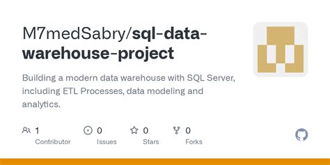Github M7medsabrysql Data Warehouse Project Building A Modern Data Warehouse With Sql Server