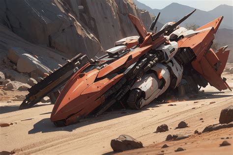 Crashed Robot Ship By K Jackson Katss On Deviantart