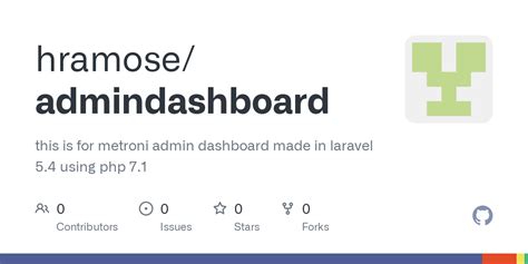 Github Hramoseadmindashboard This Is For Metroni Admin Dashboard Made In Laravel 54 Using