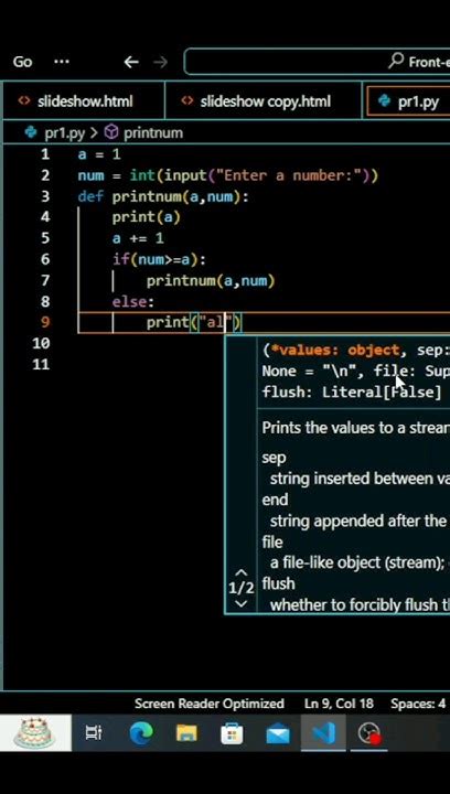 Recursion Function Uses In Python Print Numbers Sequence Without Loop