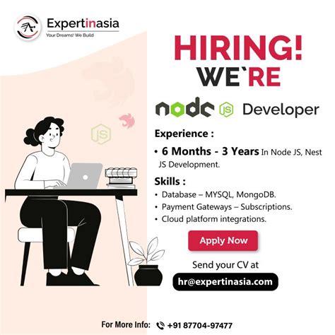expertinasia pvt ltd on linkedin join our team as a backend developer laravel nodejs