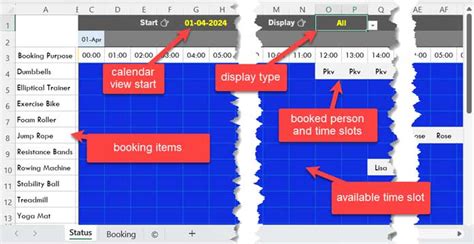 Excel Template For Hourly Time Slot Booking