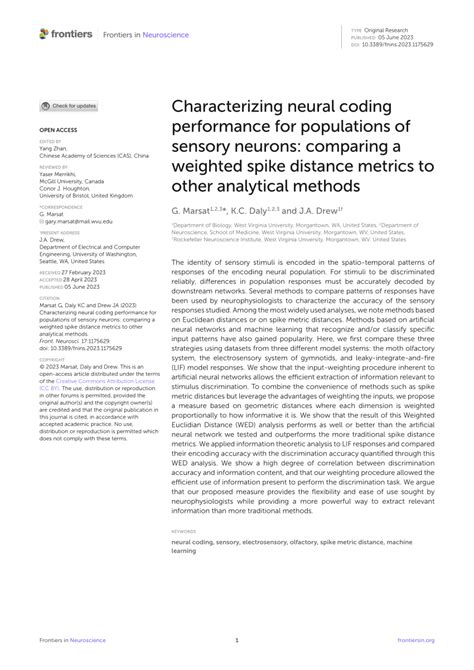 Pdf Characterizing Neural Coding Performance For Populations Of