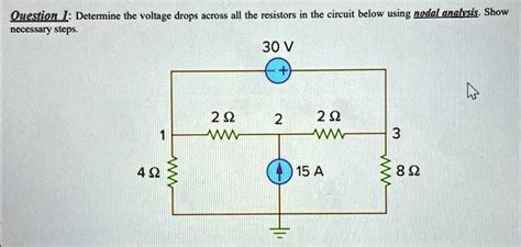 solved texts determine the voltage drops across all the resistors in