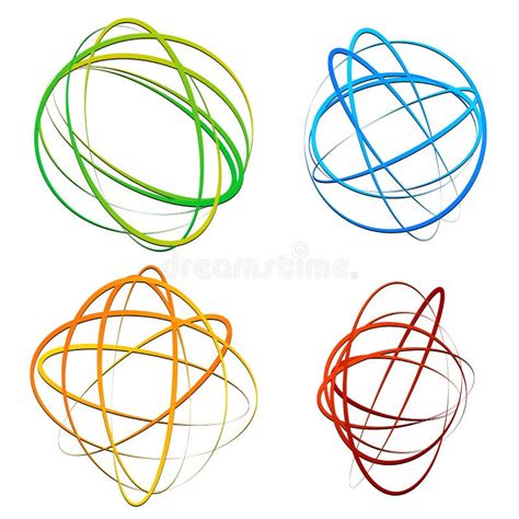Circle Design Element With Random Oval Ellipse Shapes Stock Vector Illustration Of Design