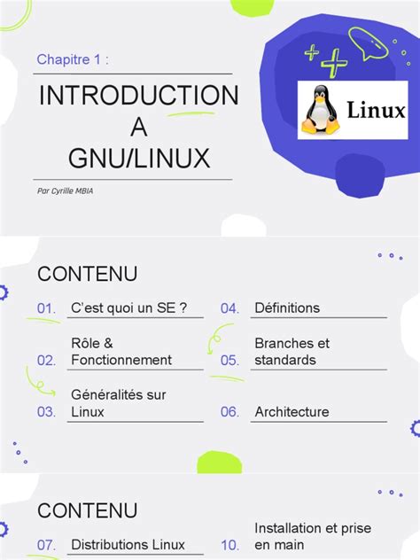 chapitre 1 gnu linux pdf unix linux