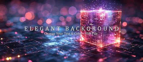 Abstract Digital Data Cube In Technology Futuristic Wireframe Style