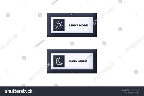 D Day Night Switch Dark Mode Stock Vector Royalty Free Shutterstock