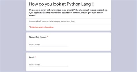 Take A Quick Python Survey And Share Your Insights Parthib Kumar Deb
