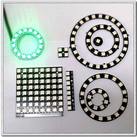 ws2812 全彩rgb led模組 全彩led燈 環燈 arduino樹莓派 程控開發專案 蝦皮購物