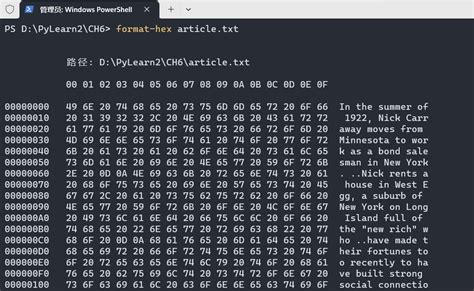 使用format hex以 进制格式查看文件内容 Python C C Club