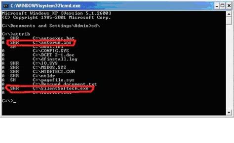 Attrib Command Prompt Attrib Y Como Borar Un Virus